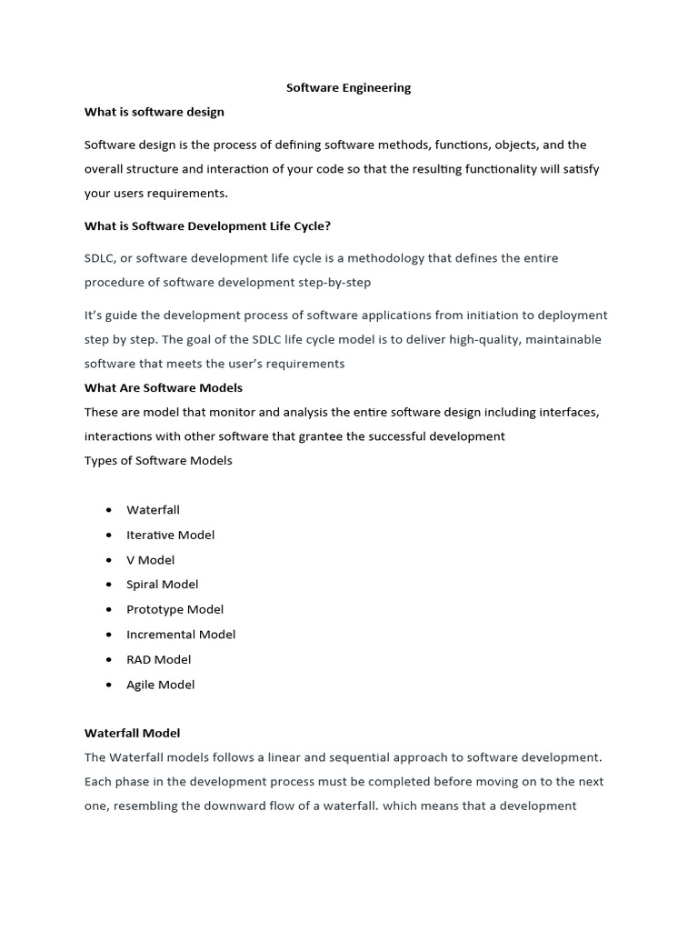Software Engineering Summary | PDF | Software Development Process | Prototype