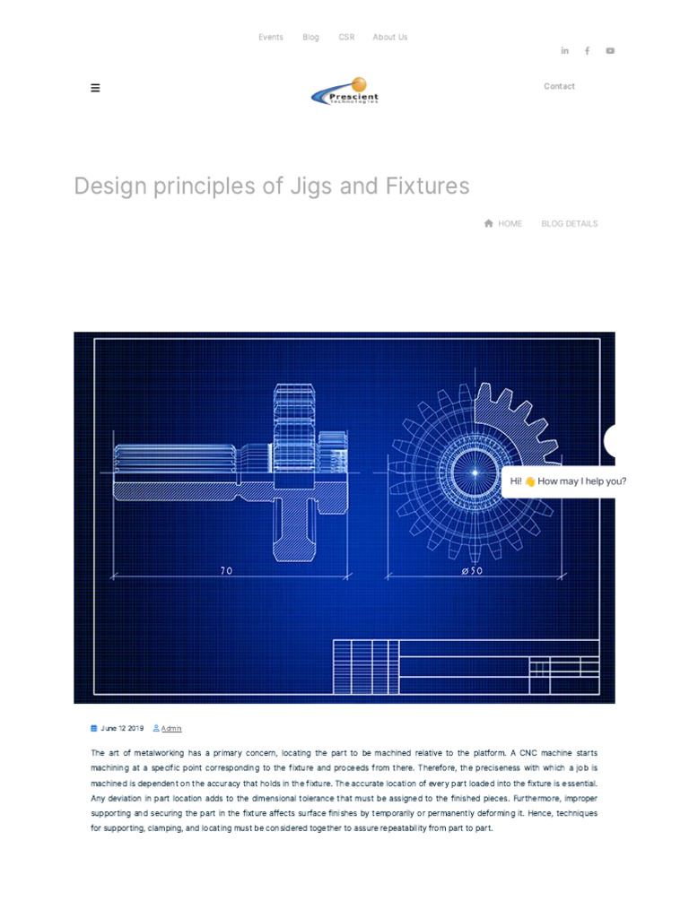 Design Principles of Jigs and Fixtures - Prescient Technologies | PDF ...