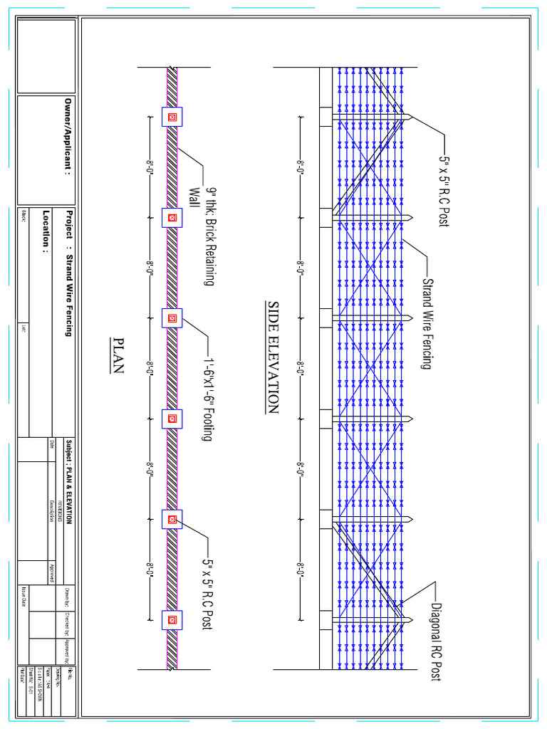 4 - Strand Wire Fencing DWG | PDF
