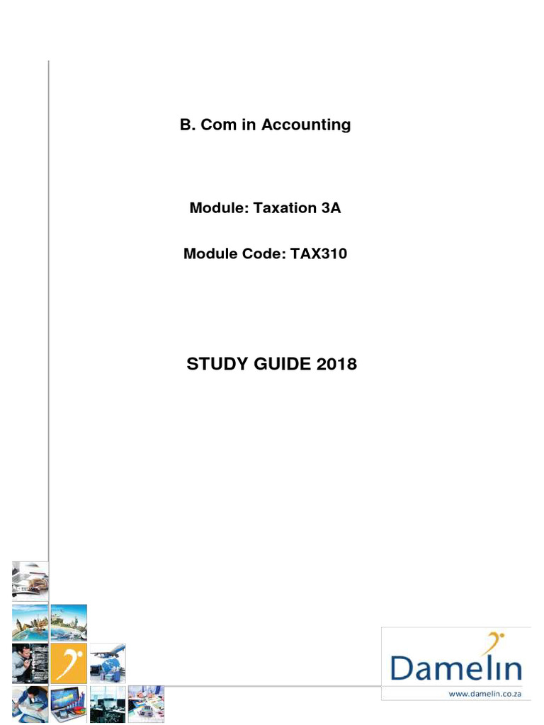 Taxation 3A - Study Guide | PDF | Expense | Value Added Tax