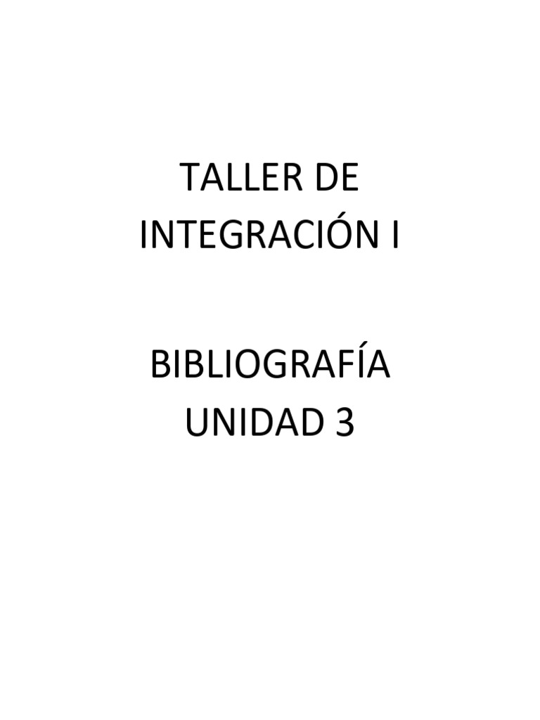 TI1 Bibliografia Unidad 3 Completa | PDF | Aprendizaje | Maestros