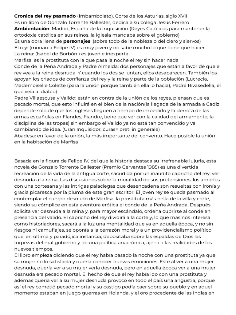 El Rey Pasmado | PDF | Viajes y turismo | Clásicos