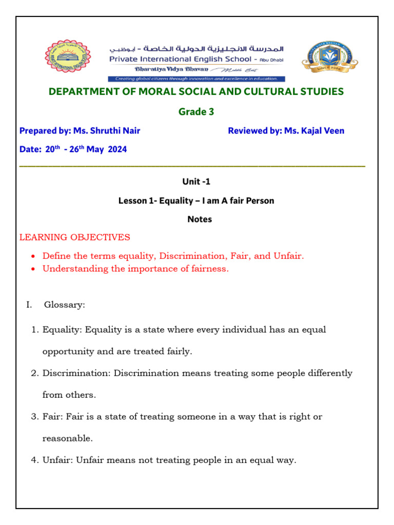 Understanding Fair Treatment in Equality | PDF | Social Science