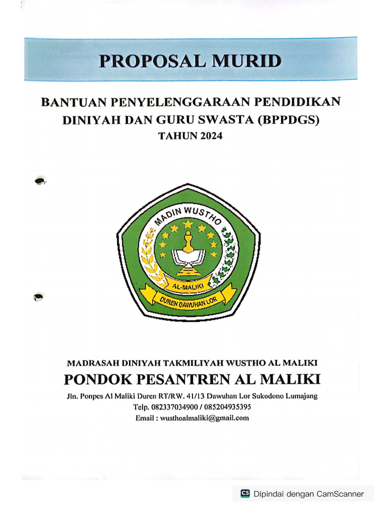 Proposal BPPDGS Murid 20224 | PDF