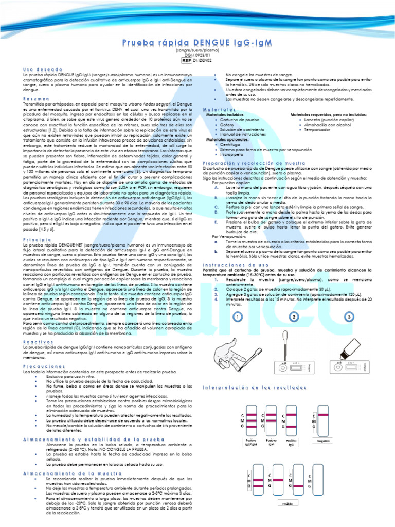 Manual Dengue IgG IgM | PDF | Anticuerpo | Elisa