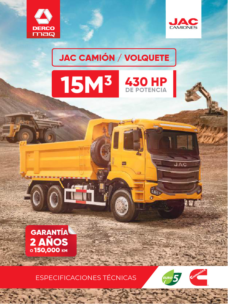 2024-04-30-Dercomaq Ficha Tecnica A4 VOLQUETE LIMA Compressed | PDF | Camión | Vehículos terrestres