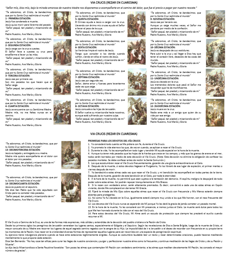 Via Crucis | PDF | Estaciones de la Cruz | Oración