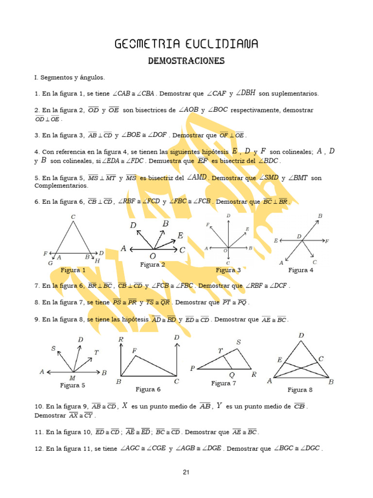 Geometria Euclidiana | PDF | Triángulo | Formas geométricas