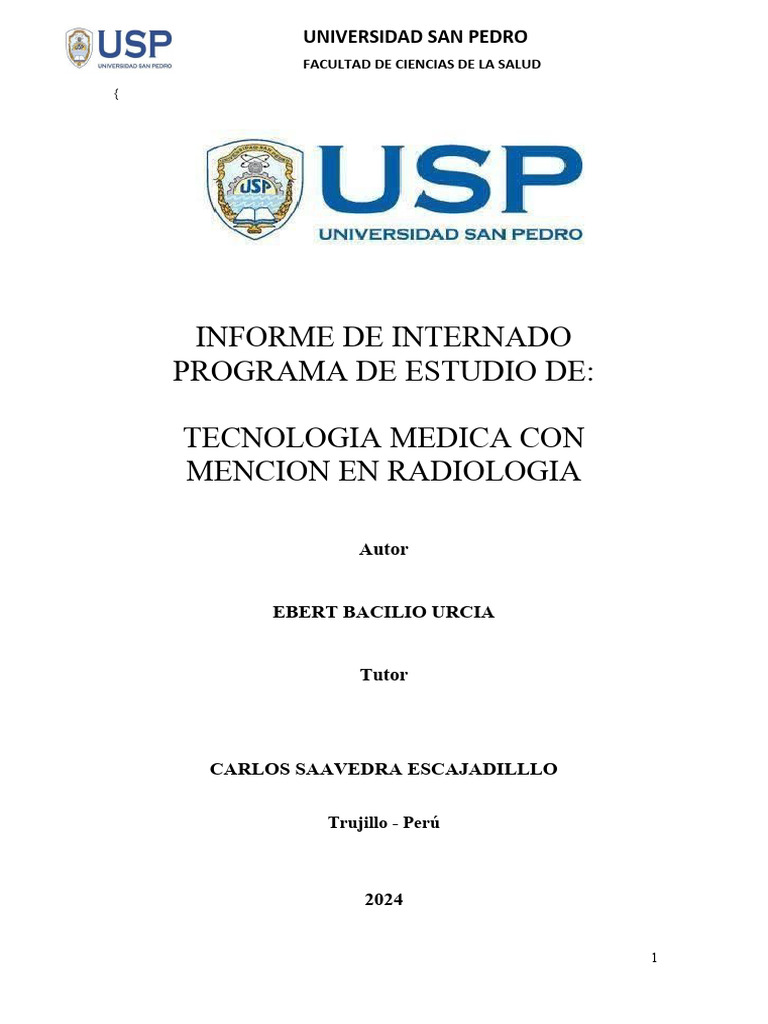 Informe Internado | PDF | Ct Scan | Imagen de resonancia magnética