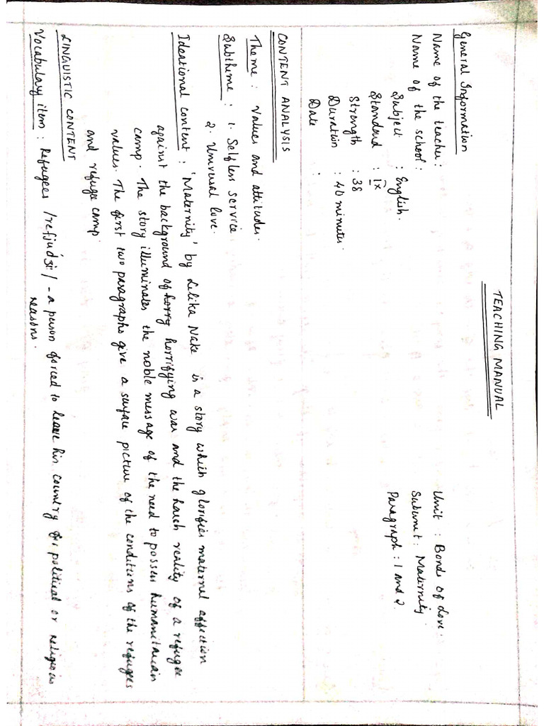 Lesson Plan Prose | PDF