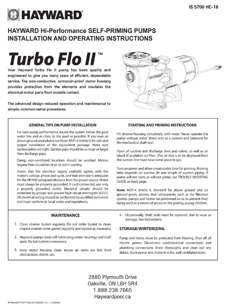 Turbo Flo II - Manual | PDF