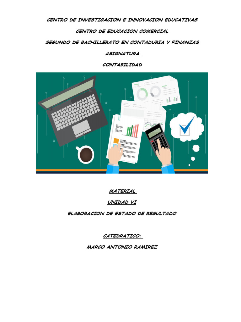 Material No2 de Estructura de Estado de Resultado | PDF | Estado de ...