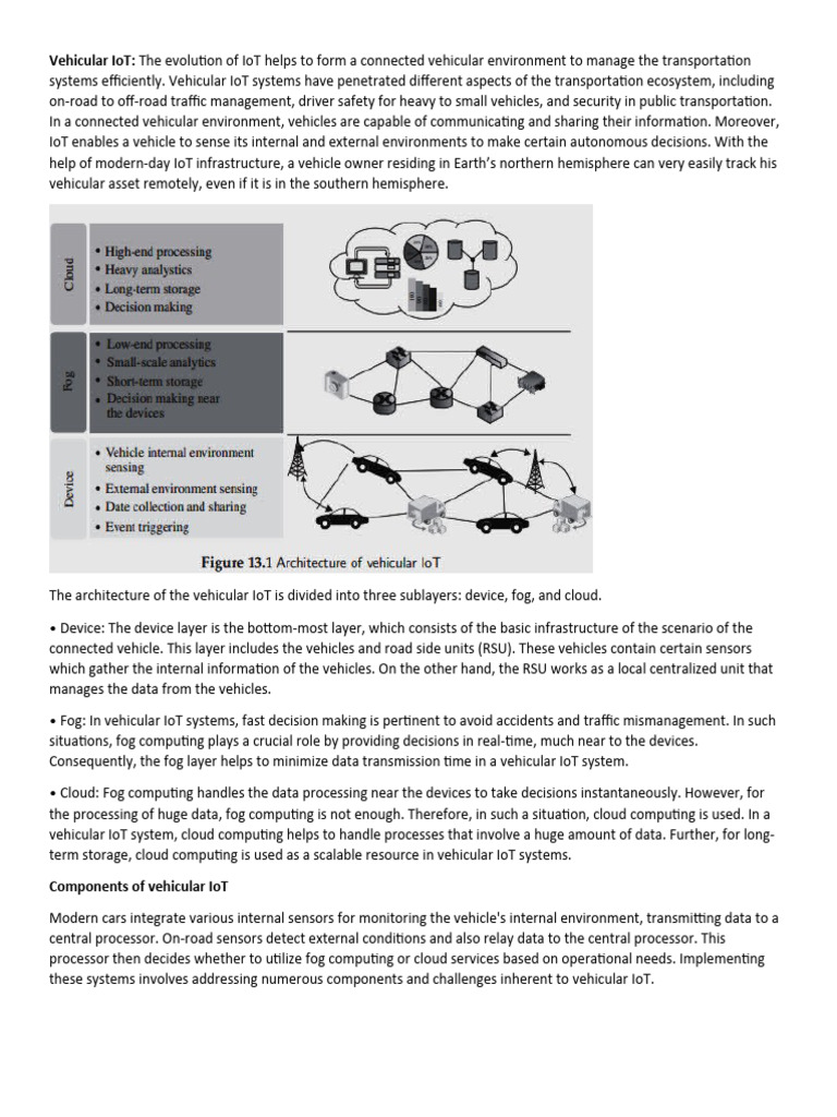 Vehicular IoT | PDF | Internet Of Things | Cloud Computing