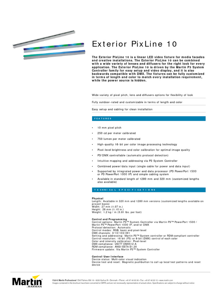 Exterior PixLine 10 | PDF | Rgb Color Model | Pixel