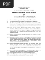Cac Memorandum of Association | PDF