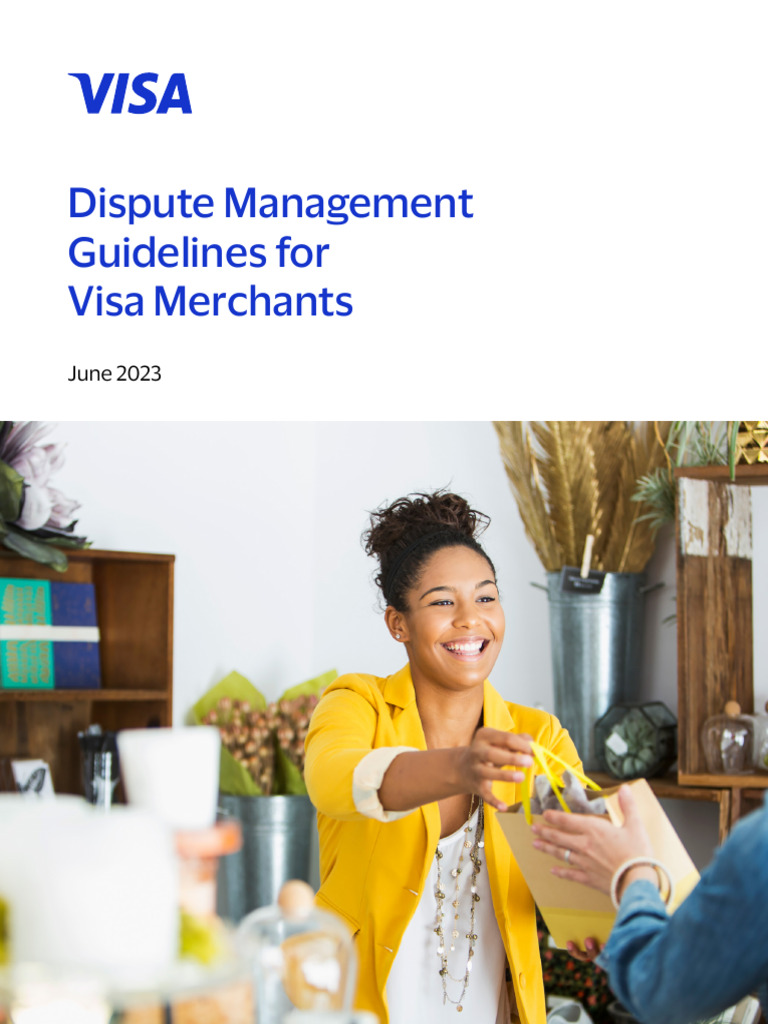 Merchants Dispute Management Guidelines | PDF | Emv | Credit Card