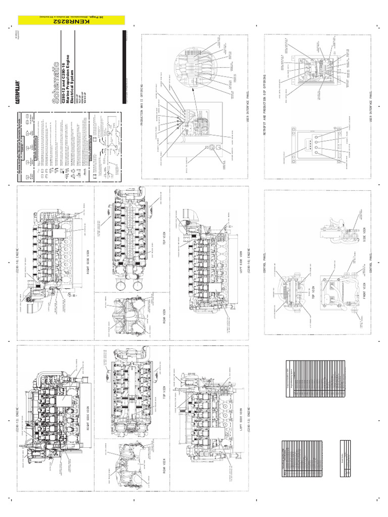 C280-12 and C280-16 Marine Propulsion Engine Electrical System 273-4750 ...