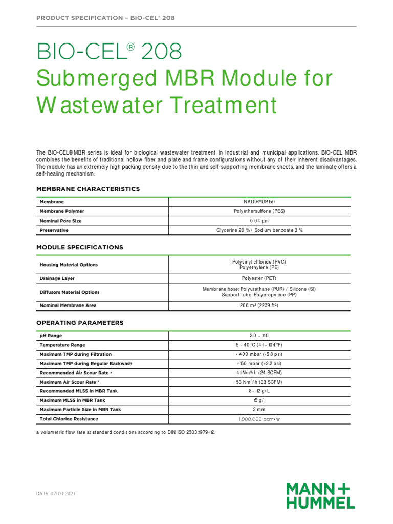 Bio Cel 208 | PDF | Polyvinyl Chloride | Industrial Processes