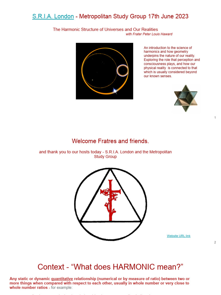 Harmonic Structures in Reality | PDF | Waves | Sound