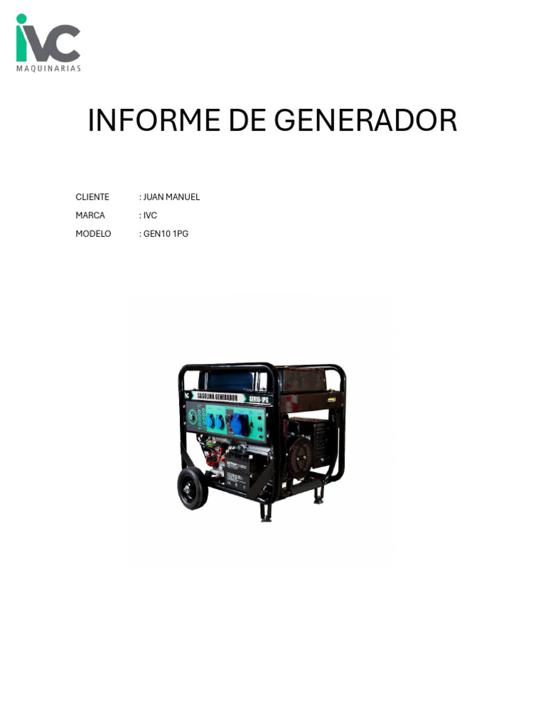 Gen 10kva Juan Manuel | PDF