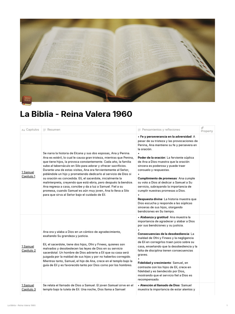 La Biblia - Reina Valera 1960 | PDF | Saulo | David