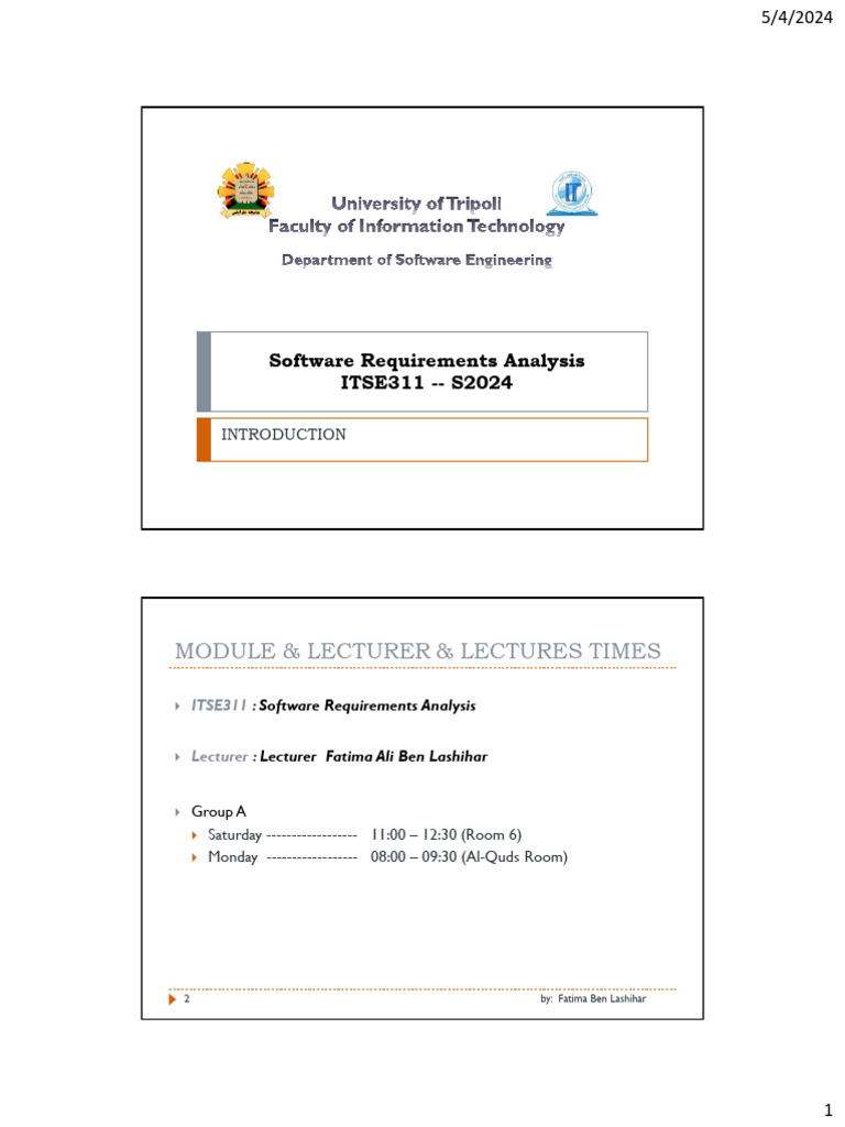 ITGS311 S2024 Introduction | PDF | Software Engineering | Systems Engineering