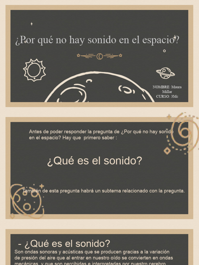 Sonido en el espacio: ¿por qué no existe? | PDF | Sonido | Color