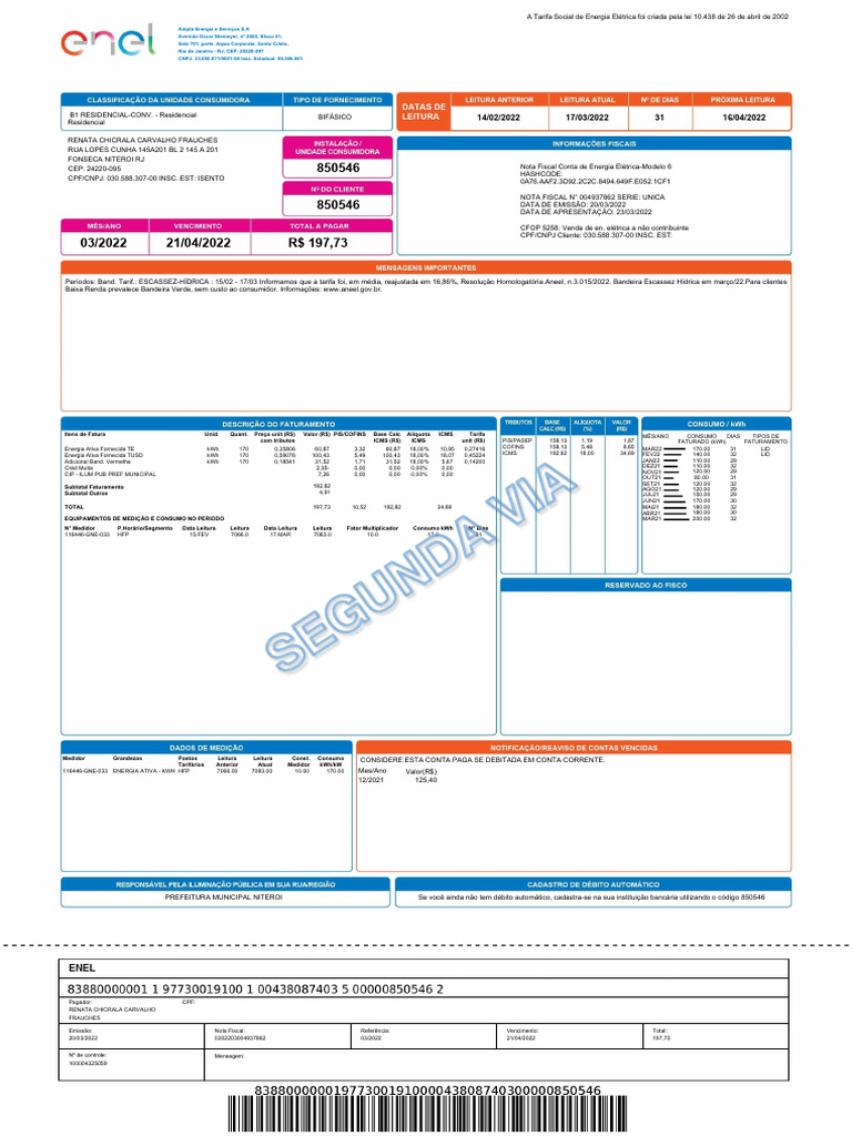 Fatura Individual | PDF