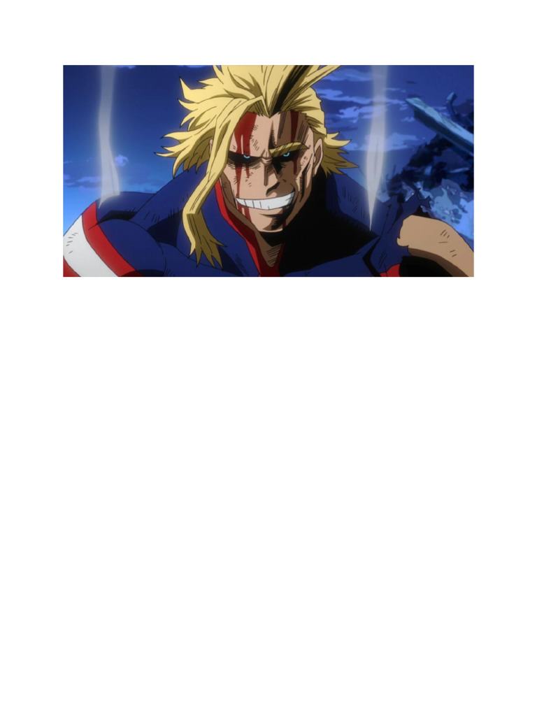 All Might - BNHA | PDF