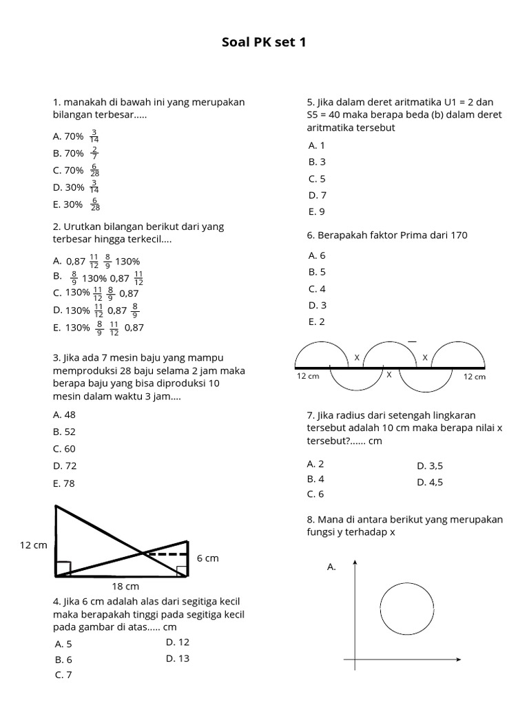 Soal PK Set 1 - SNBT 2024 - Mentoring - Aqa Apenino Muhammad - 20240402 - 125147 - 0000 | PDF