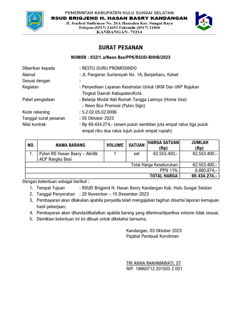 Kontrak - Neon Box (Pylon Sign) | PDF