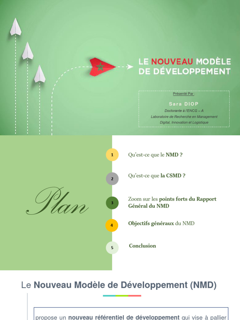 Nouveau ModÃ Le de DÃ©veloppement | PDF | Maroc | Économie