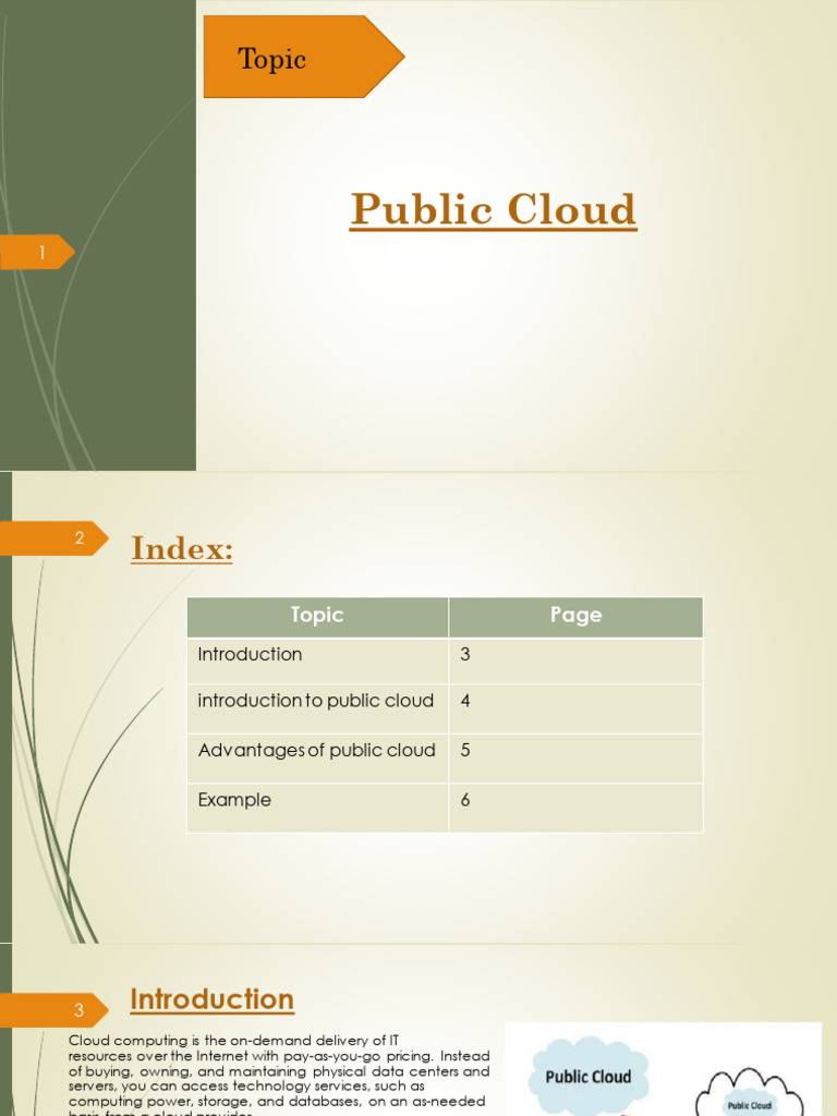 Public Cloud | PDF | Cloud Computing | Distributed Computing Architecture