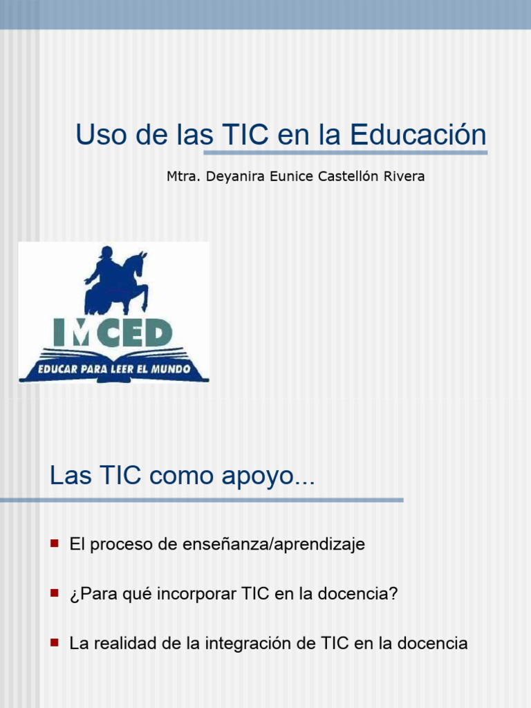 Uso Tics En Educacion Descargar Gratis Pdf Enseñando Tecnología