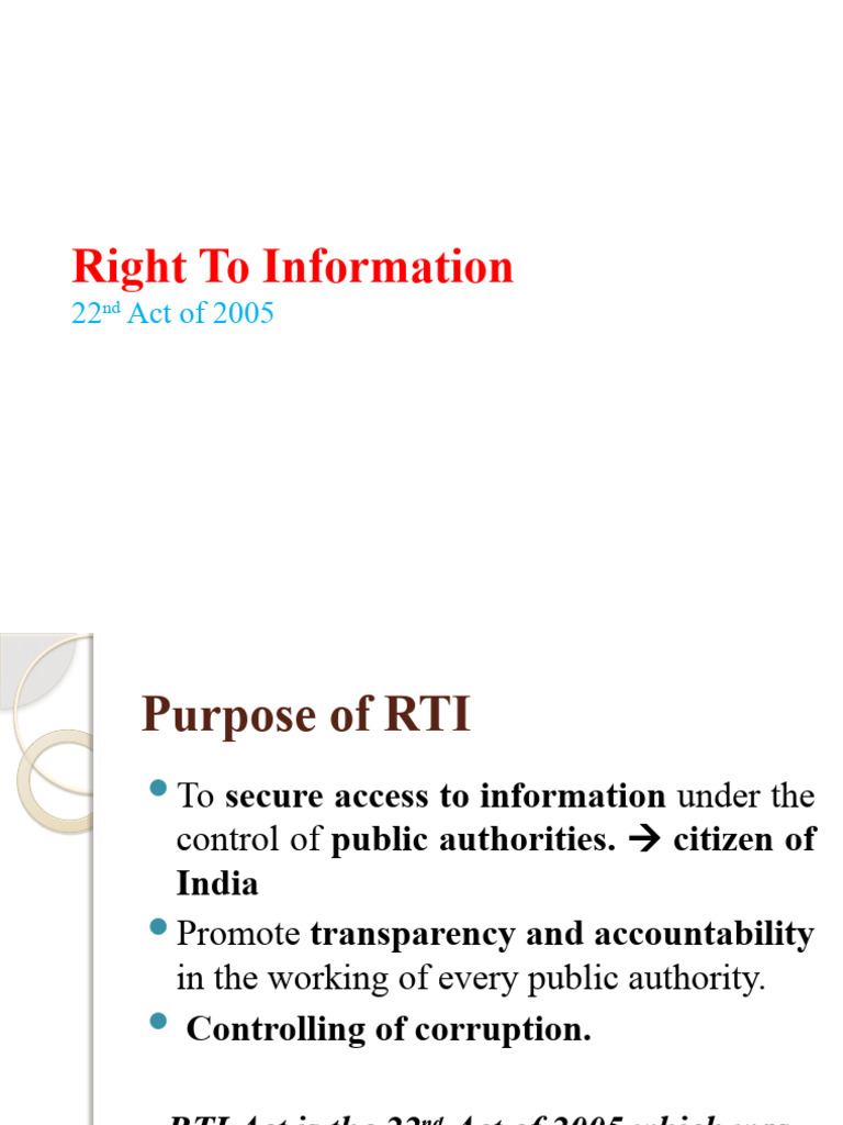 RTI 2005 PX | PDF | Public Law | Government