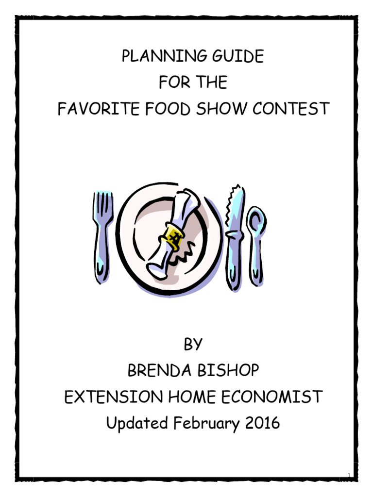 Favorite Food Show Planning Guide | PDF | Tableware | Nutrition
