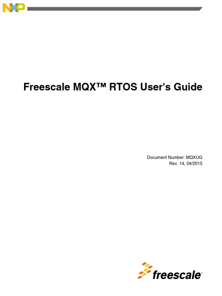 MQX User Guide | PDF | Scheduling (Computing) | Cpu Cache