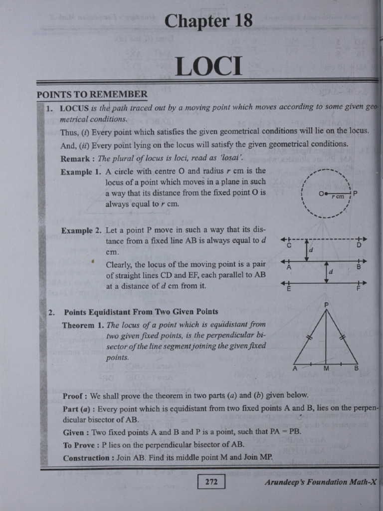 Chapter-18 Loci | PDF