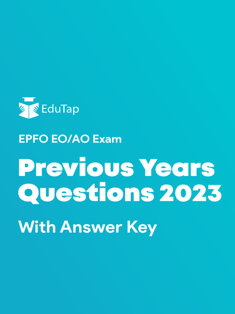 Epfo Eoao Pyqs 2023 | PDF | Mentorship | Cognition