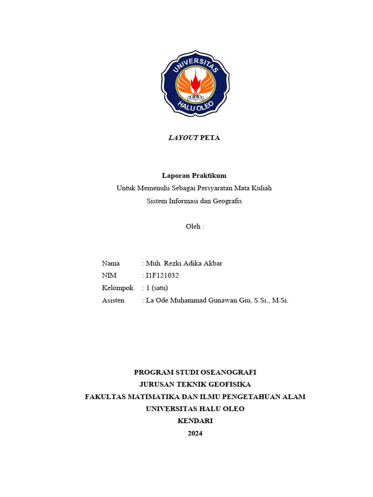 Layout Peta - Muh. Rezki Adika Akbar | PDF