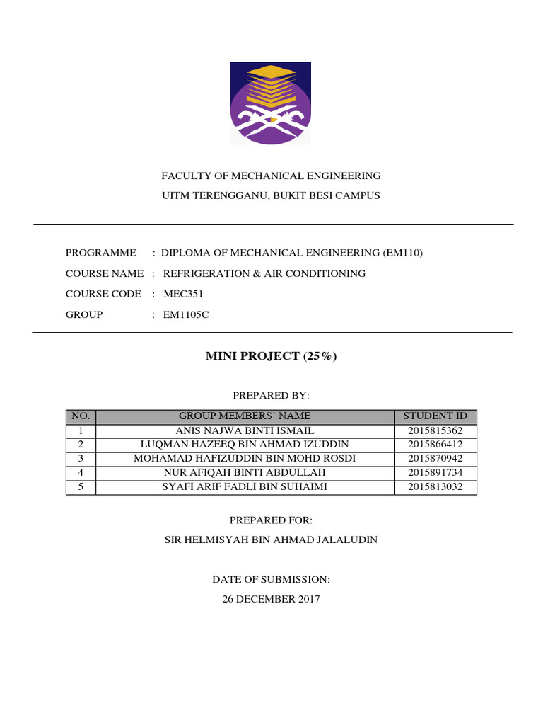 REPORT AIR-COND 2 5C Anis Najwa | PDF | Transport Phenomena | Sustainable Architecture