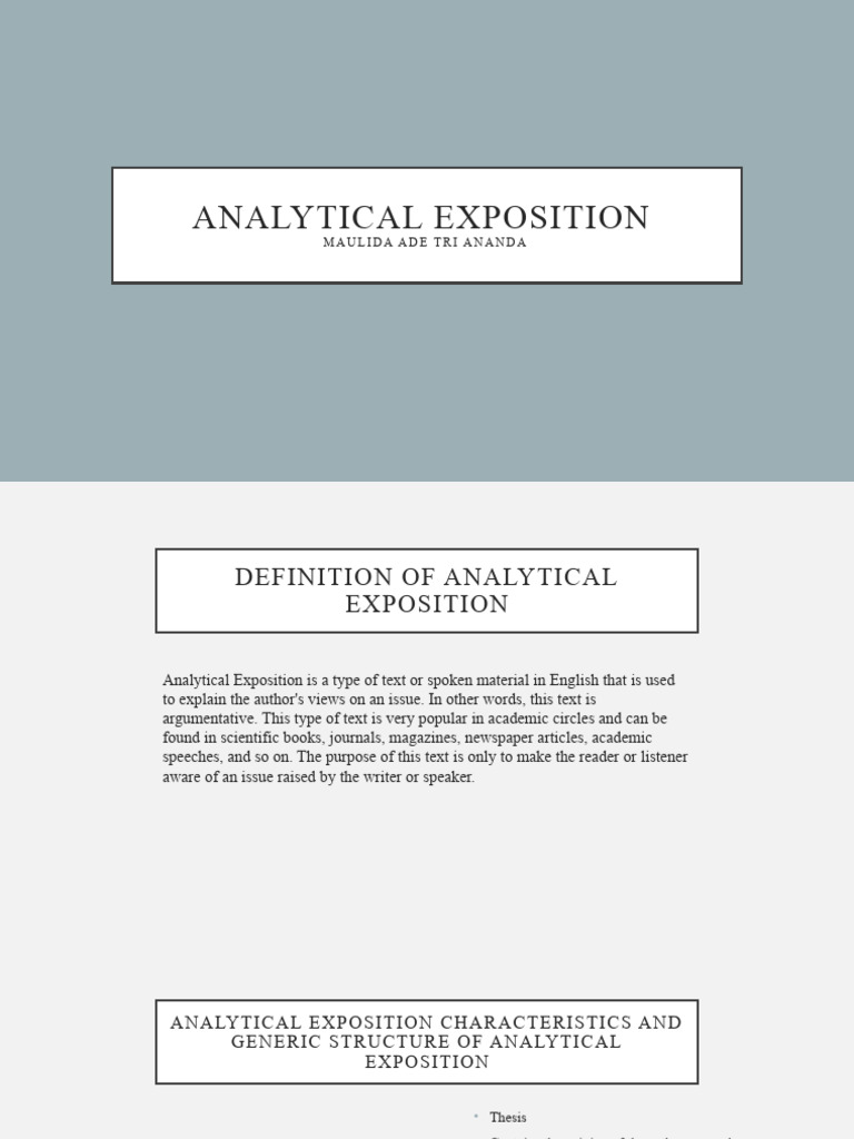 Analytical Exposition - Maulida Ade Tri Ananda | PDF | Reason | Argument