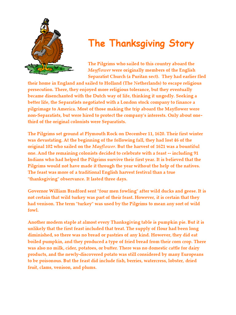 d5 The-Thanksgiving-Story | PDF | Thanksgiving