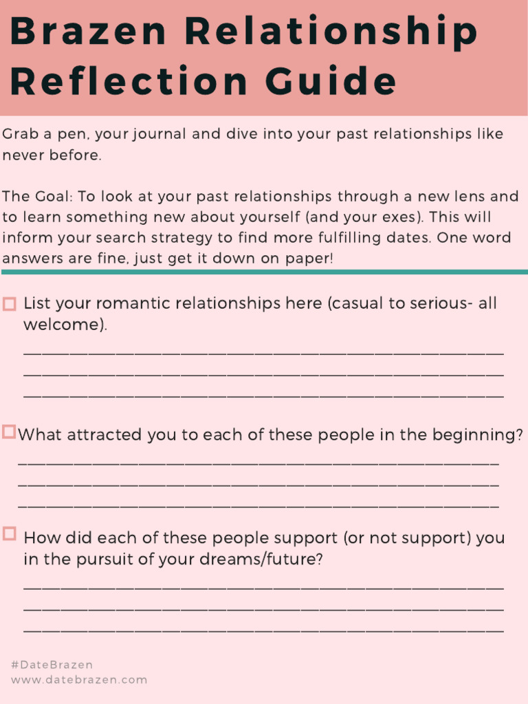 Brazen Relationship Reflection Guide | PDF