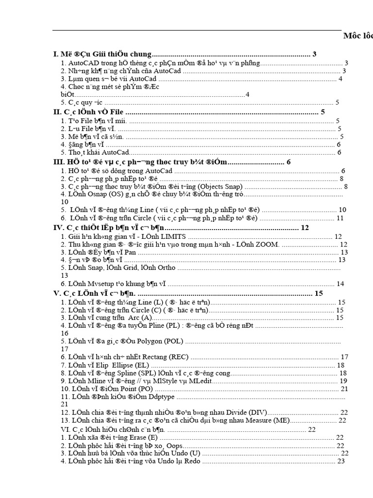 Giao Trinh AutoCad 2004 | PDF