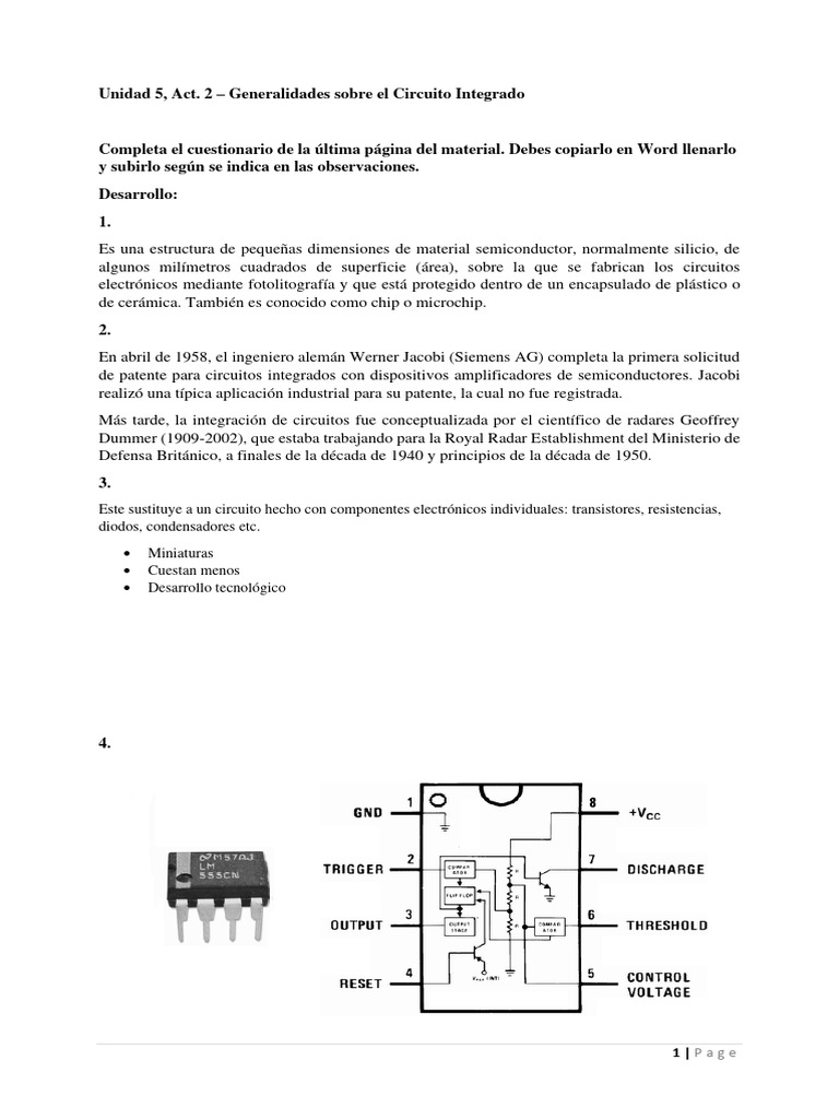 Casanova-Michael-Generalidades-Sobre-El-Circuito-Integrado Act2 | PDF | Circuito integrado ...