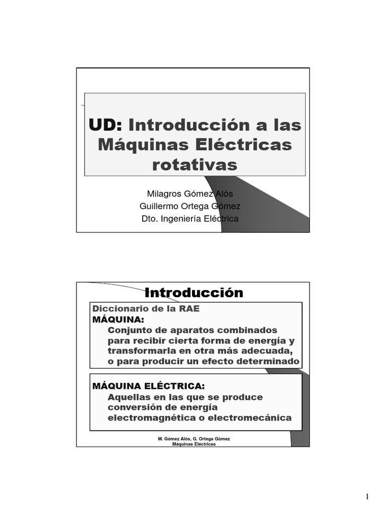 Máquina Eléctricas II | PDF | Inductor | Generador eléctrico