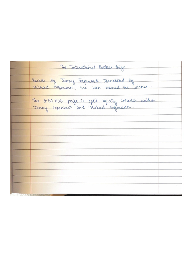 The International Booker Prize | PDF