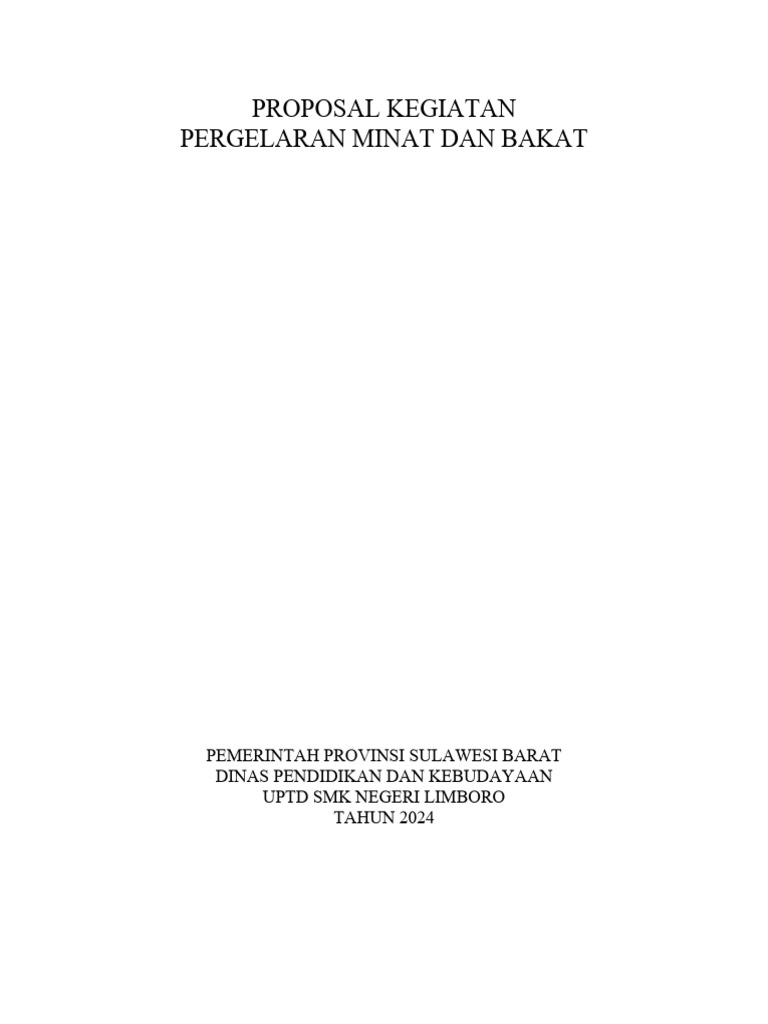 Proposal Pak Ipul | PDF