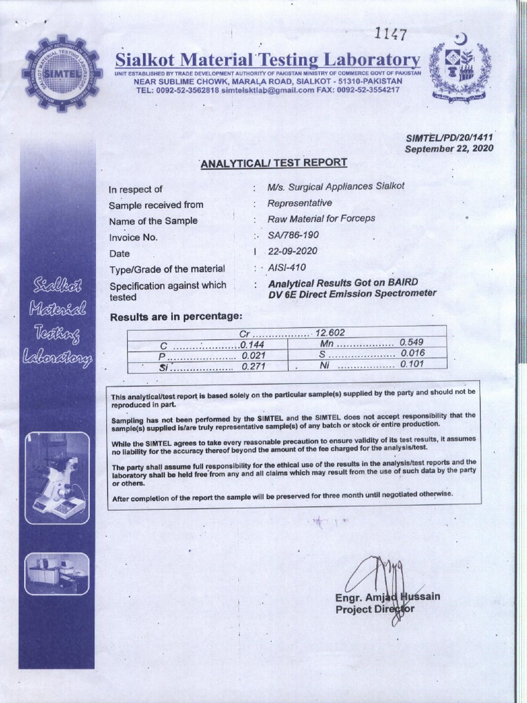 Test Report.420Apdf | PDF